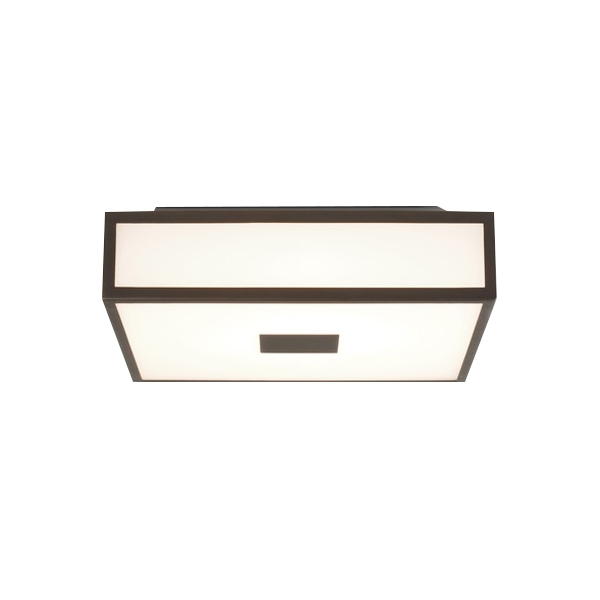 Astro Mashiko Square 300 Bathroom Light LED Bronze | AndLight